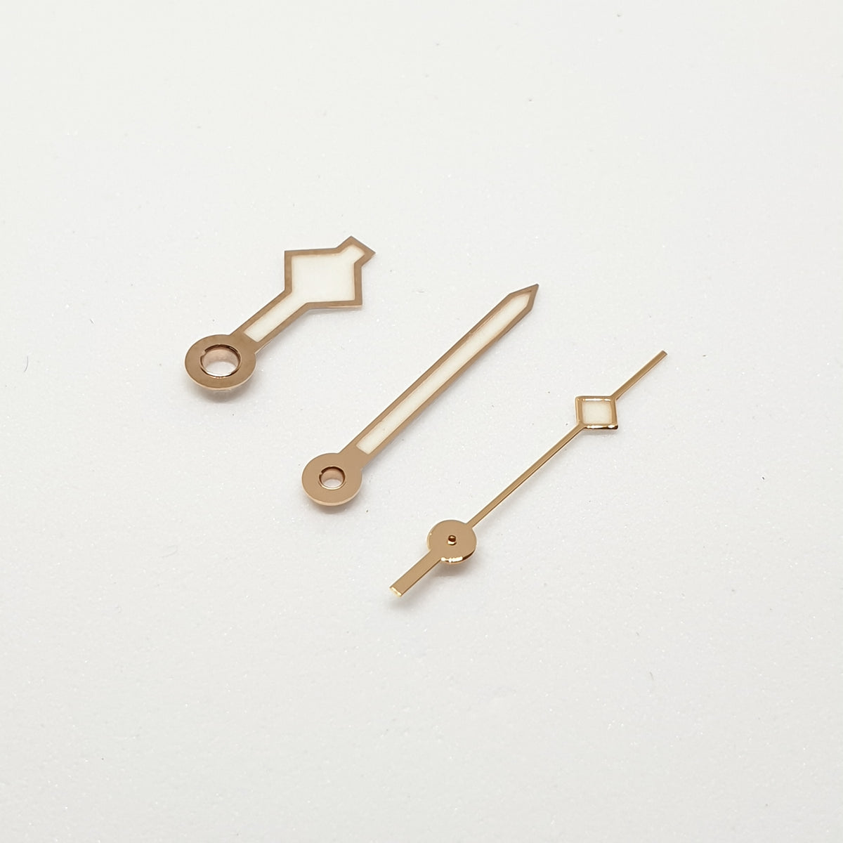 HAN028 Polished Rose Gold Snowflake BGW9 Lume Full Hand Set – Mod Mode Watches