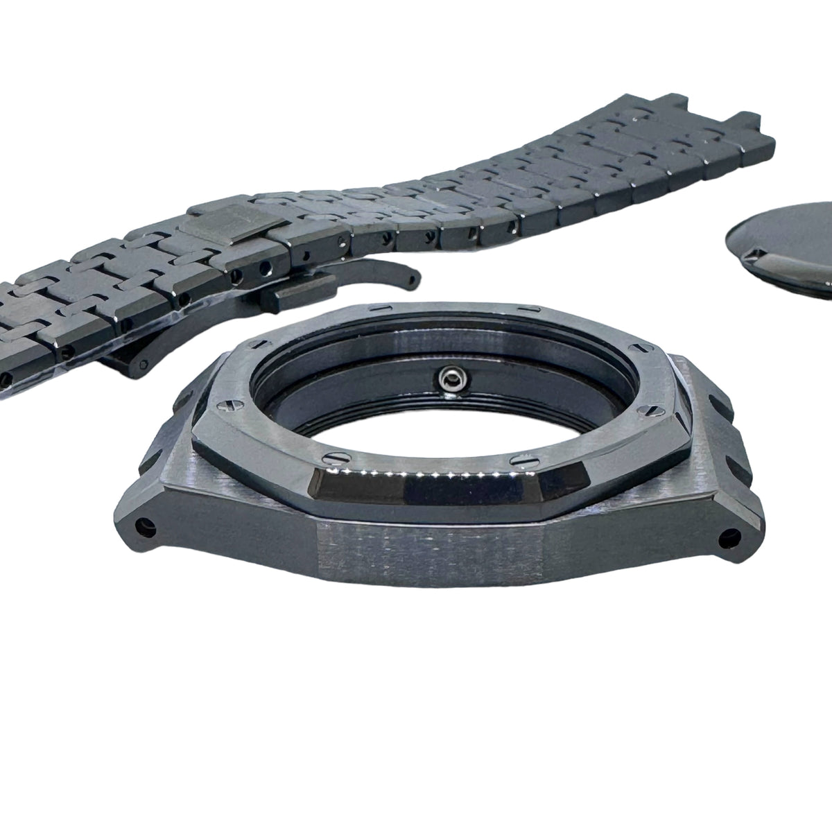 CAS009X Premium APro Slim Case Set with Bracelet - for 28.5mm dial (Bl ...