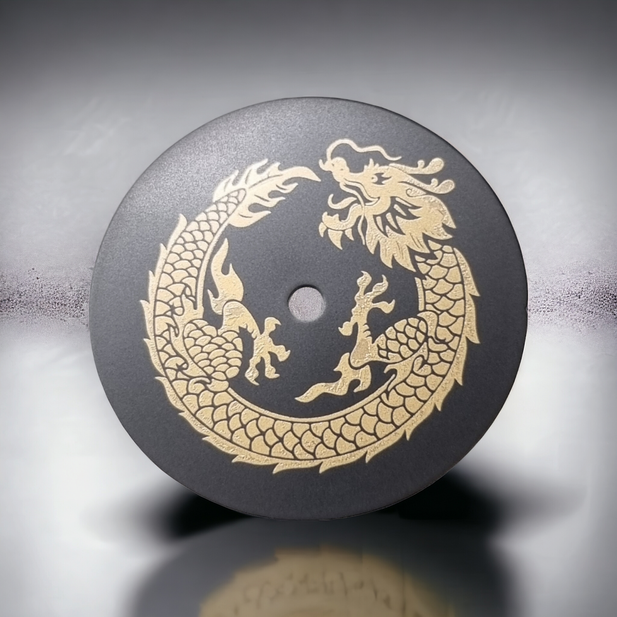 DIA206 Gold Dragon Matte Black Dial – Mod Mode Watches