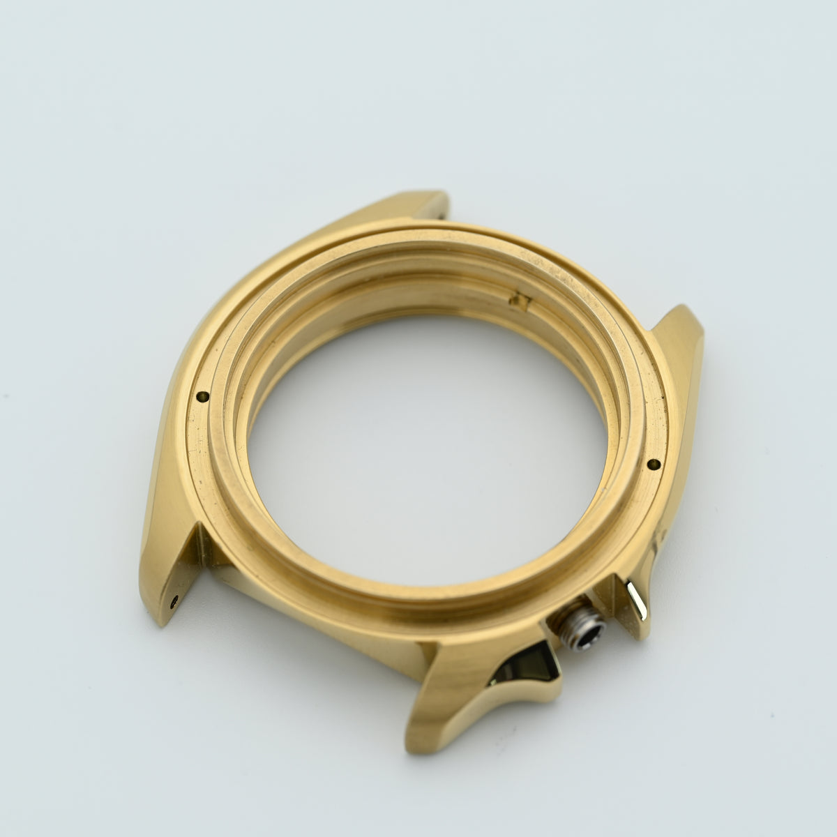 CAS001 Gold SKX Style Polished Case With Case Back – Mod Mode Watches